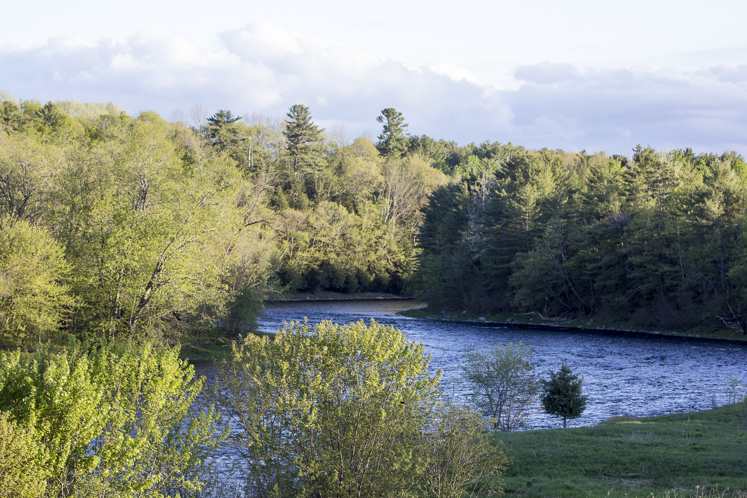 The river is the Sebasticook, largest tributary to the Kennebec ...